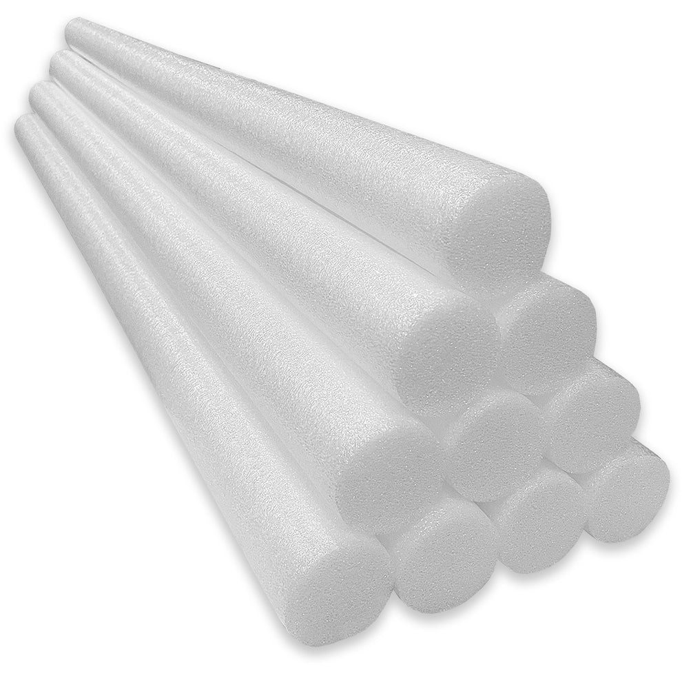 Oodles Of Noodles White Solid Core Pool Noodle